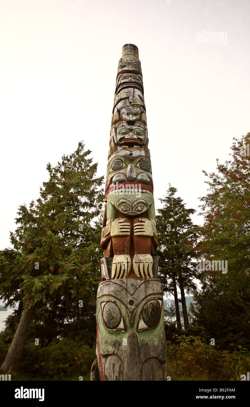 Totem pole at Prince Rupert Stock Photo - Alamy