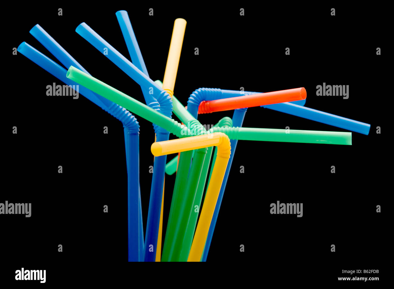 object on black utensil drinking straws Stock Photo - Alamy