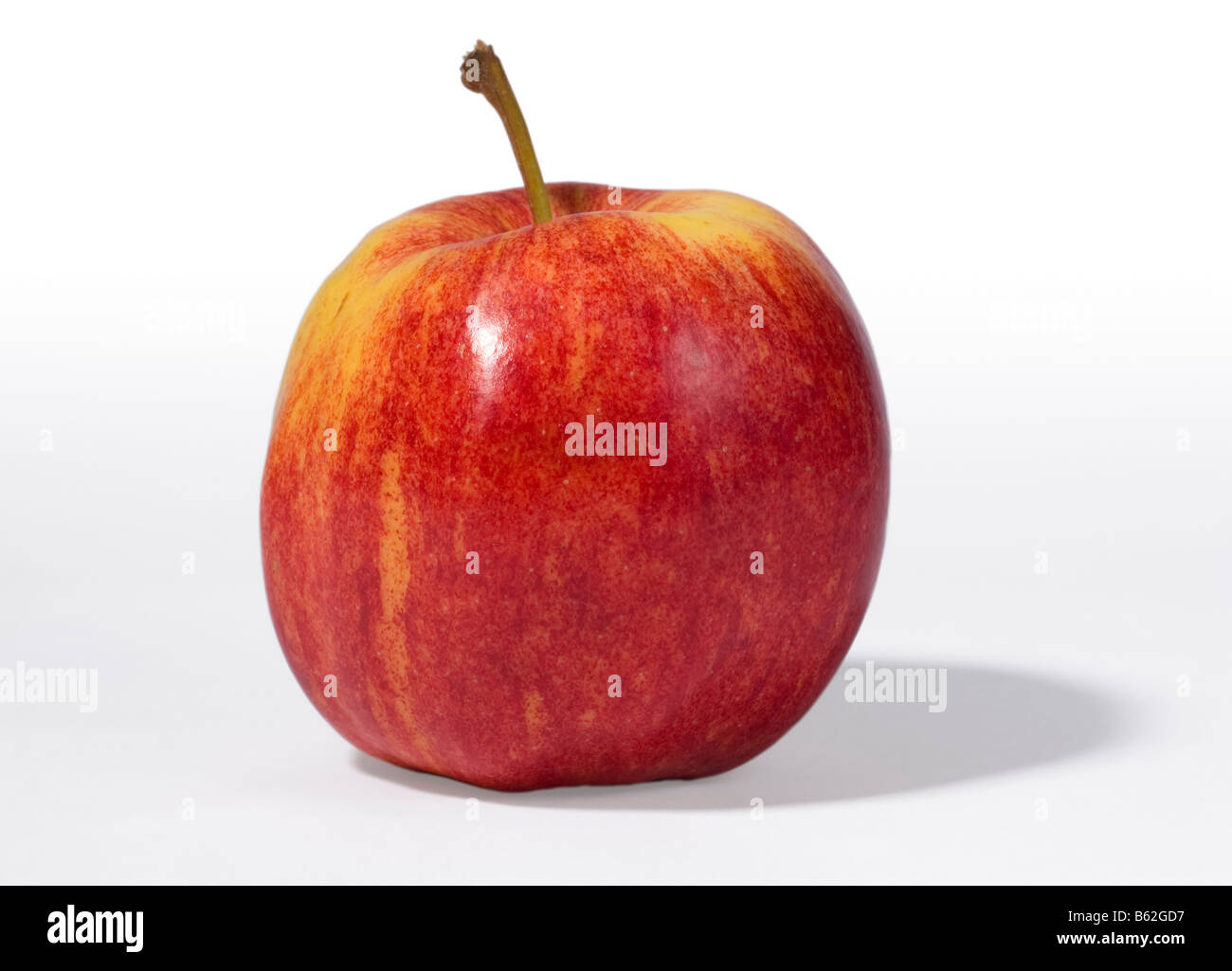 Red raw apple with shadow isolated on white with clipping path Stock ...