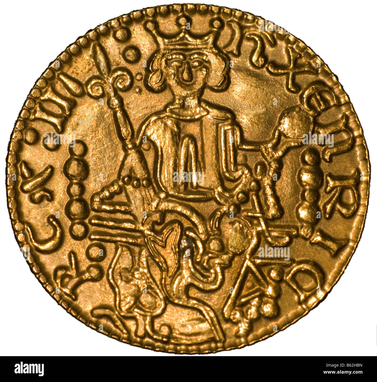 Gold Coin of Henry III (replica Stock Photo - Alamy