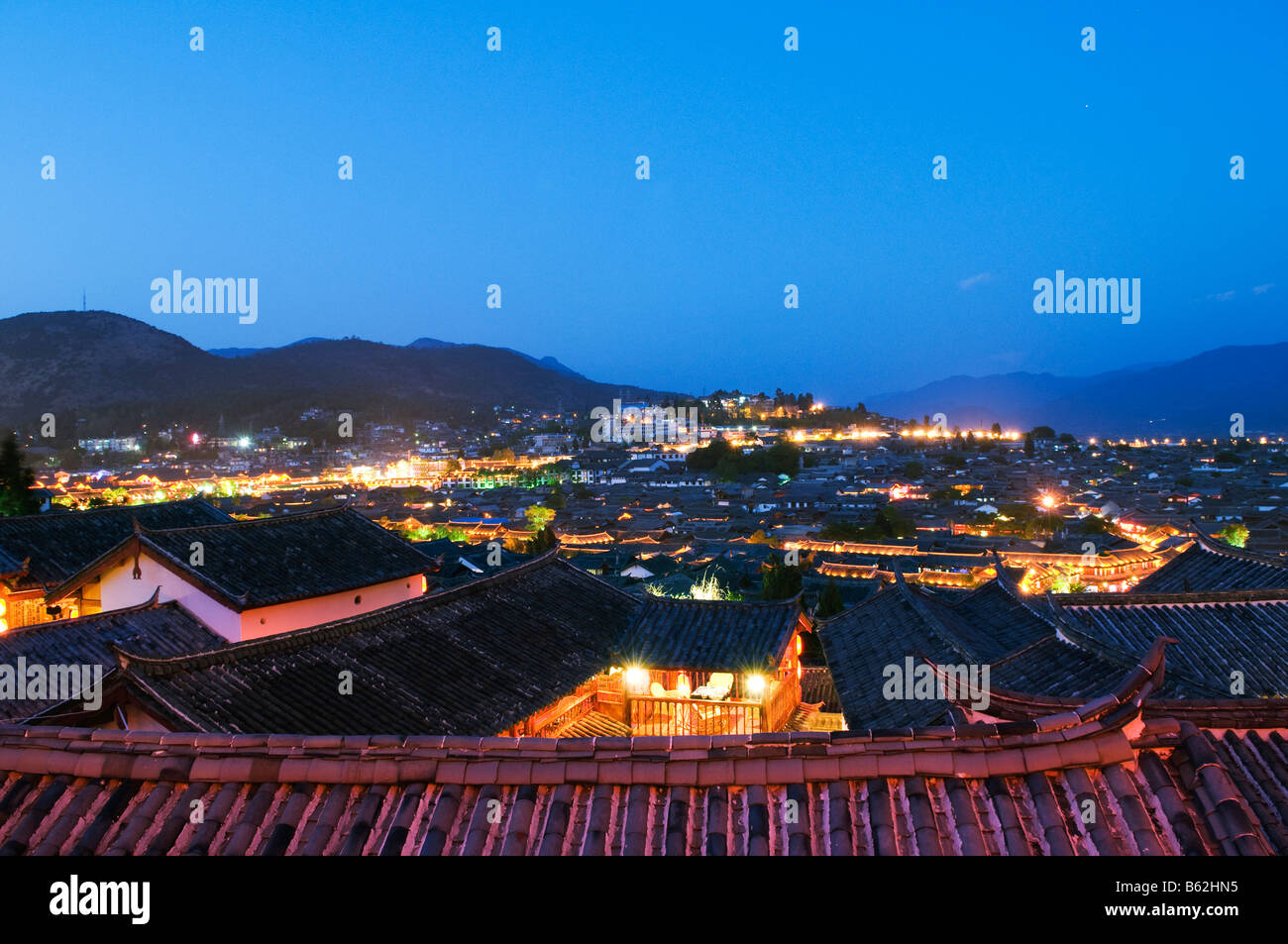China Yunnan province Lijiang town Unesco World Heritage Site Stock ...