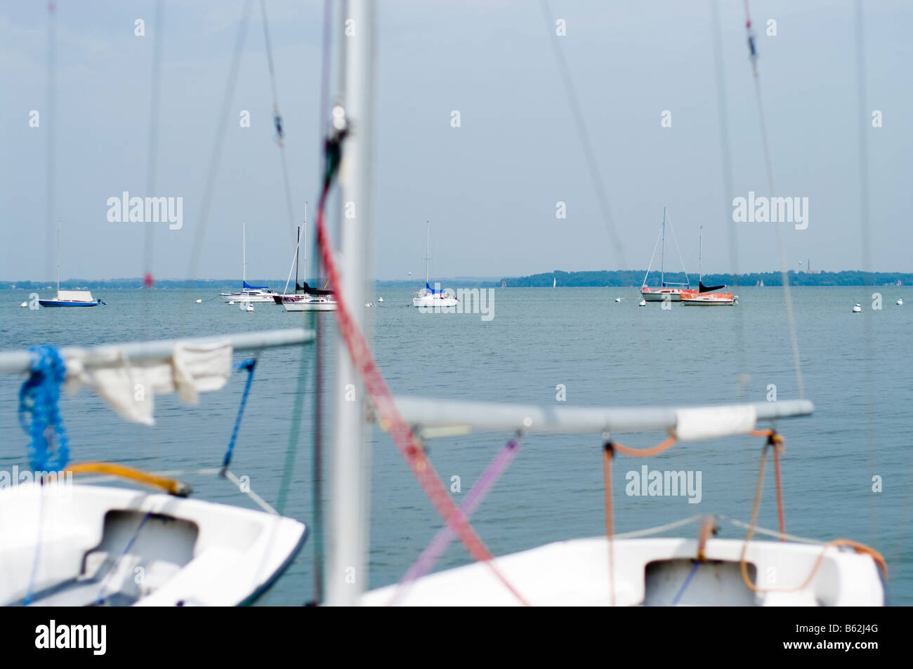 Sailboats on Lake Mendota, University of Wisconsin-Madison, Madison ...