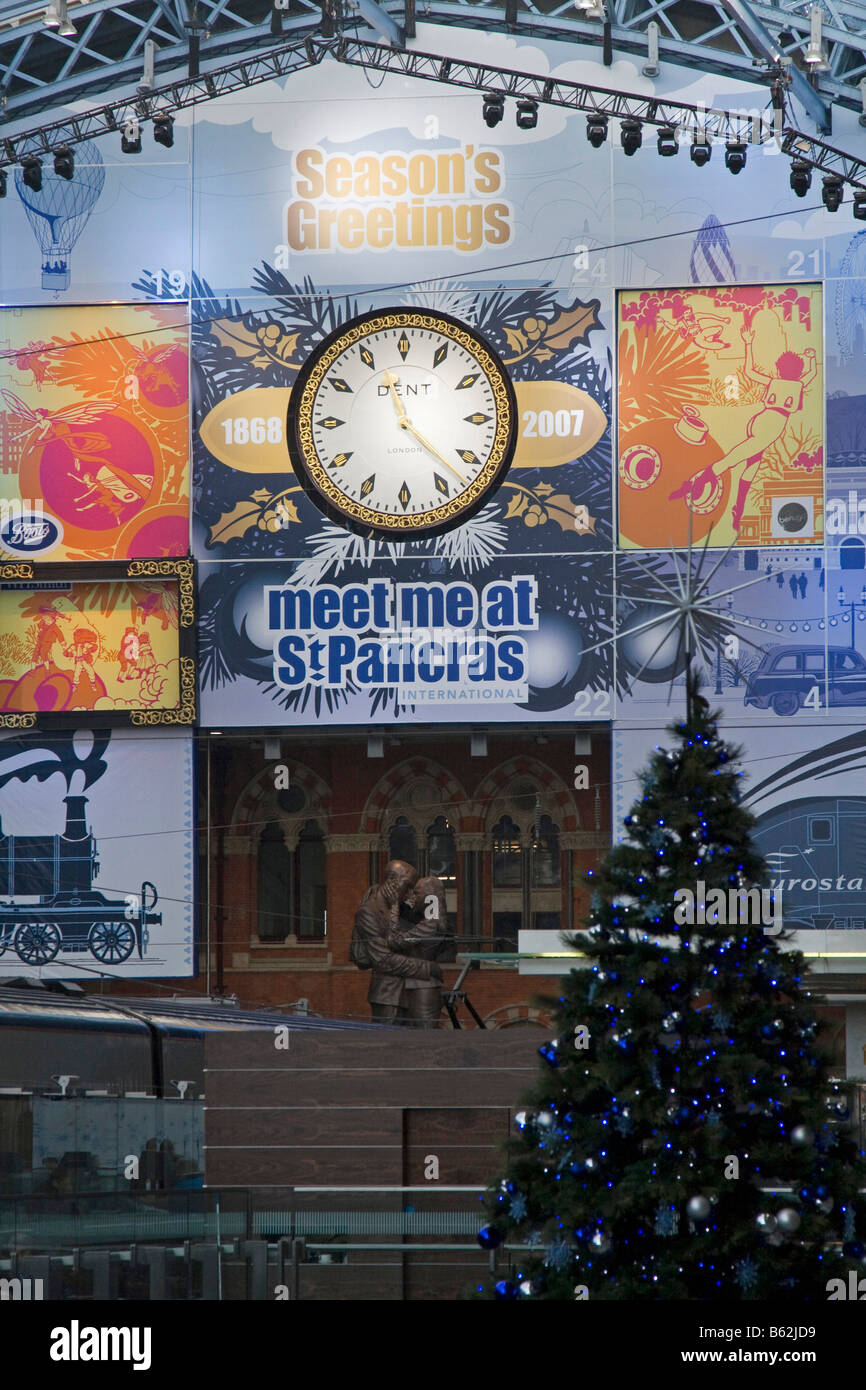 st pancras international christmas tree decorations eurostar railway ...