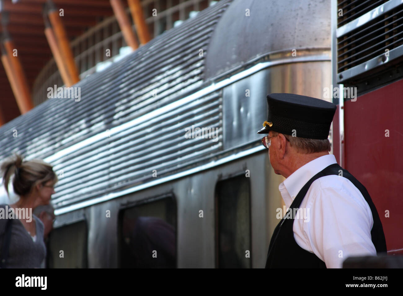 Passenger train conductor hi-res stock photography and images - Alamy
