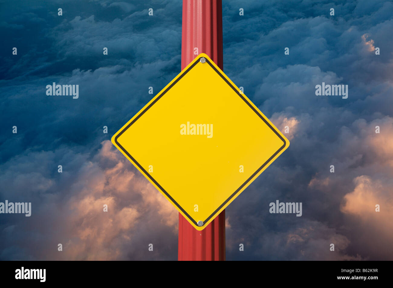 blank warning sign Stock Photo - Alamy