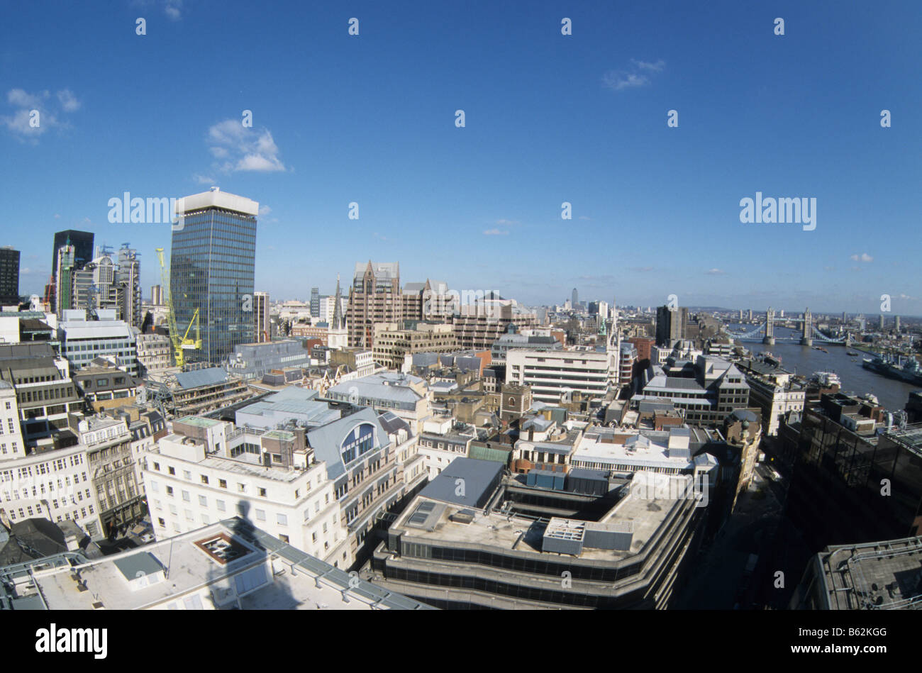 View of city of london the monument 20 fenchurch st hi-res stock ...