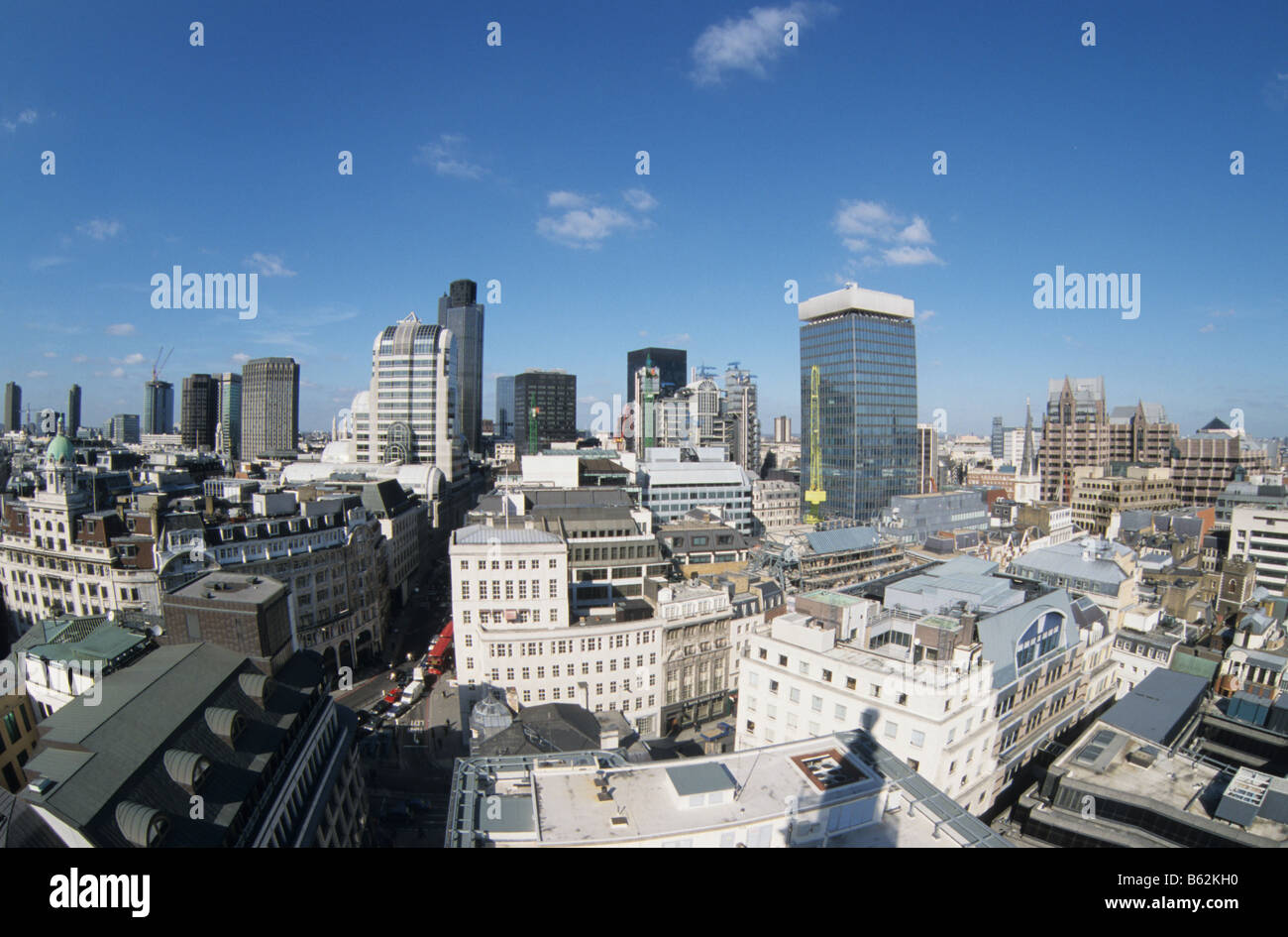 London, View of buildings in the City of London from the top of The ...