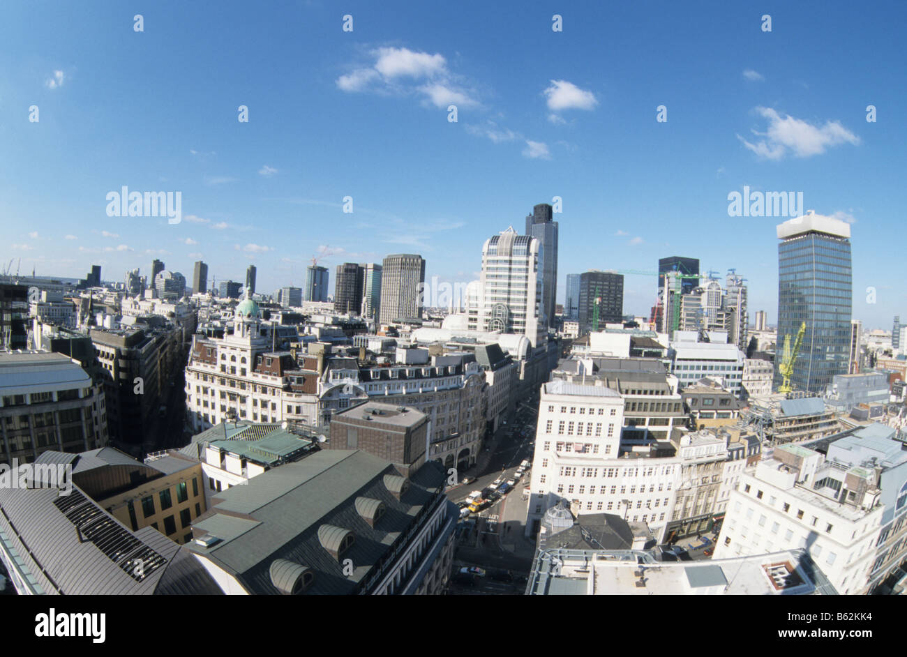 London, View of buildings in the City of London from the top of The ...