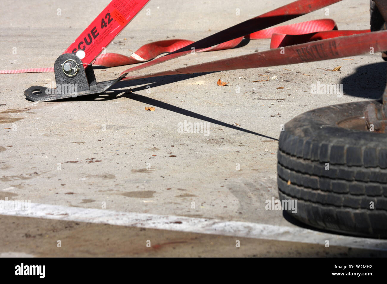 A support beam Rescue42 being used by a Wisconsin Fire Department to ...