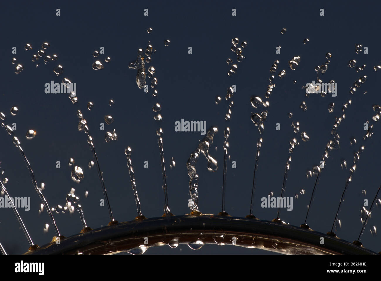 Water spraying from a fountain Stock Photo - Alamy