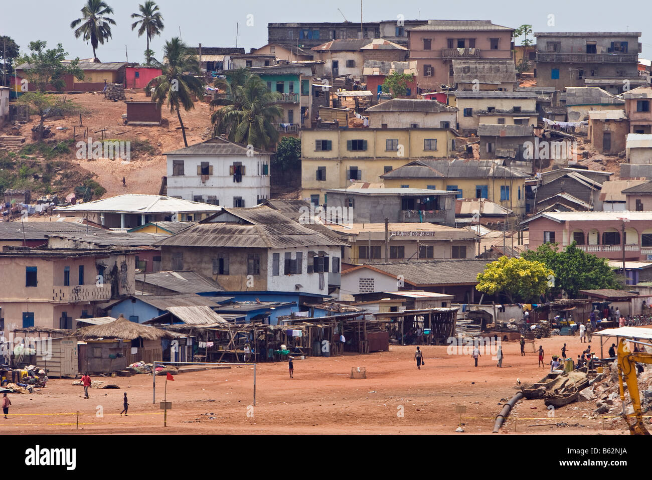 The town of Elmina, Ghana Stock Photo - Alamy
