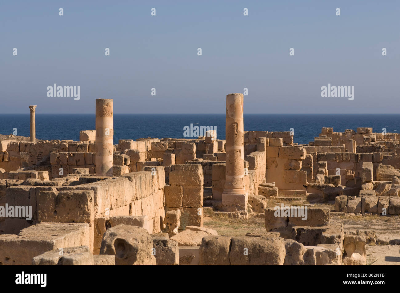 Sabratha Roman site Tripolitania Libya Stock Photo - Alamy