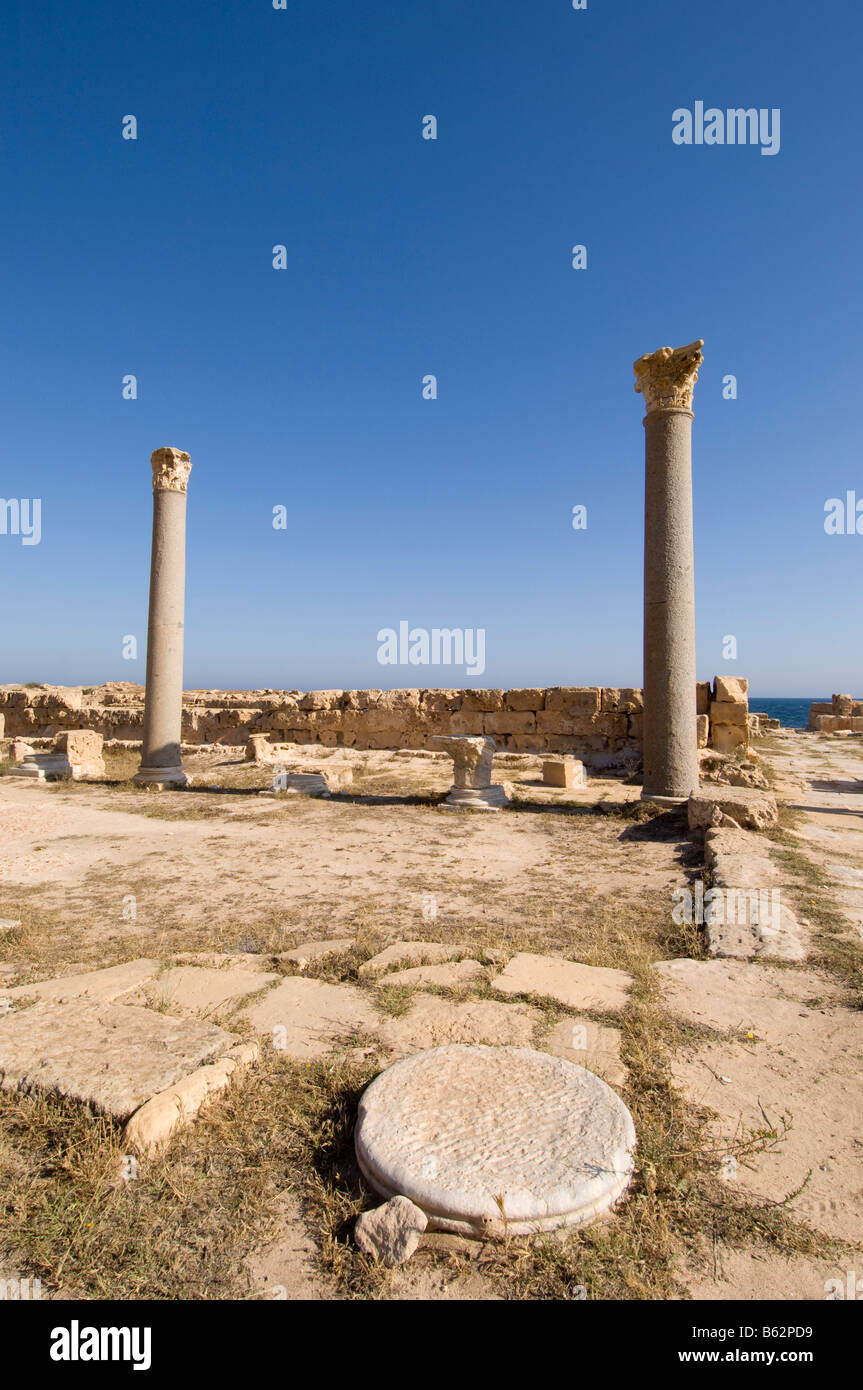 Sabratha Roman site Tripolitania Libya Stock Photo - Alamy