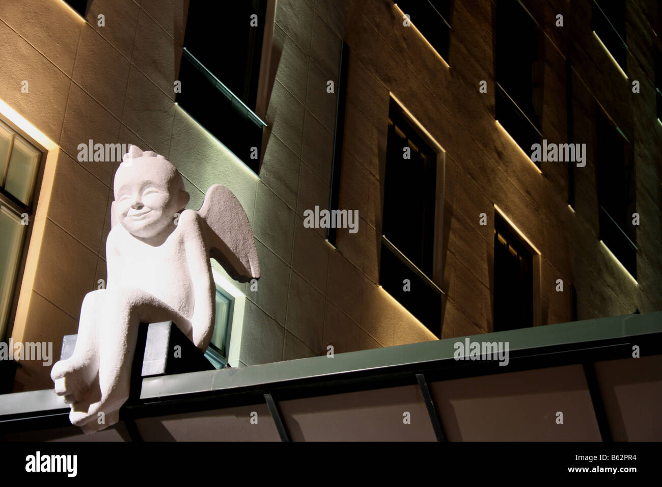 Angel's fugure, Gediminas Avenue, Vilnius, Lithuania Stock Photo - Alamy