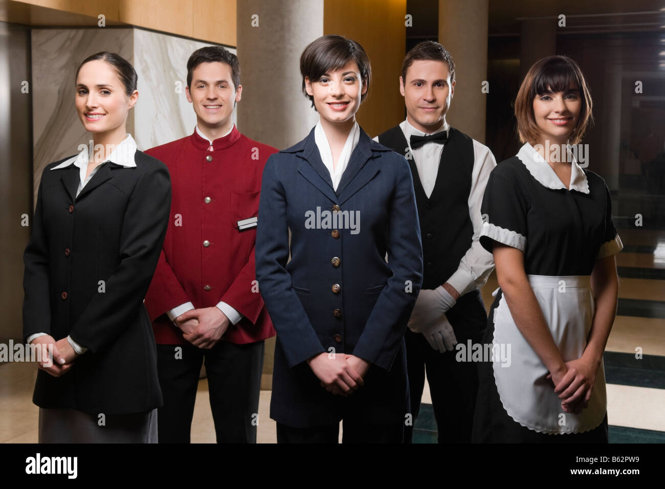 Staff hotel smile luxury hi-res stock photography and images - Alamy