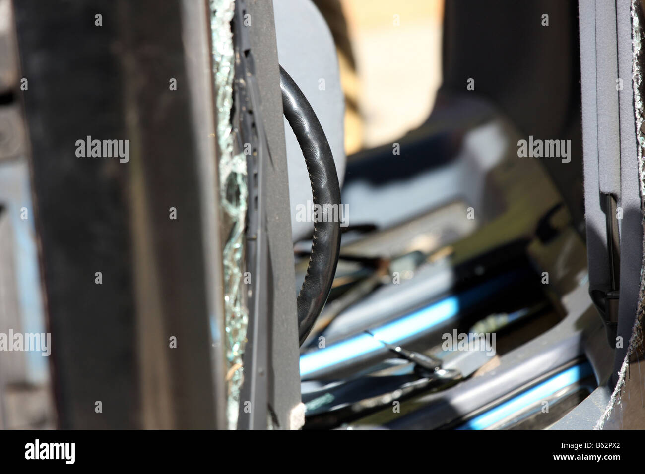 Car rolled over on side hi-res stock photography and images - Alamy