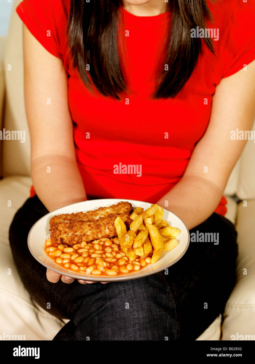 Fish fingers baked beans hi-res stock photography and images - Alamy