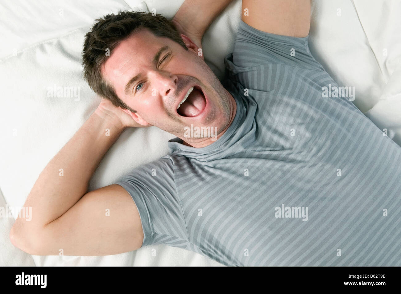 Woman winking man hi-res stock photography and images - Alamy