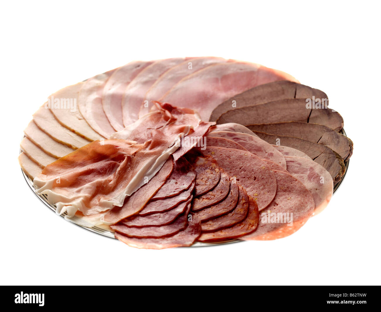 Cooked Meat Platter Stock Photo - Alamy