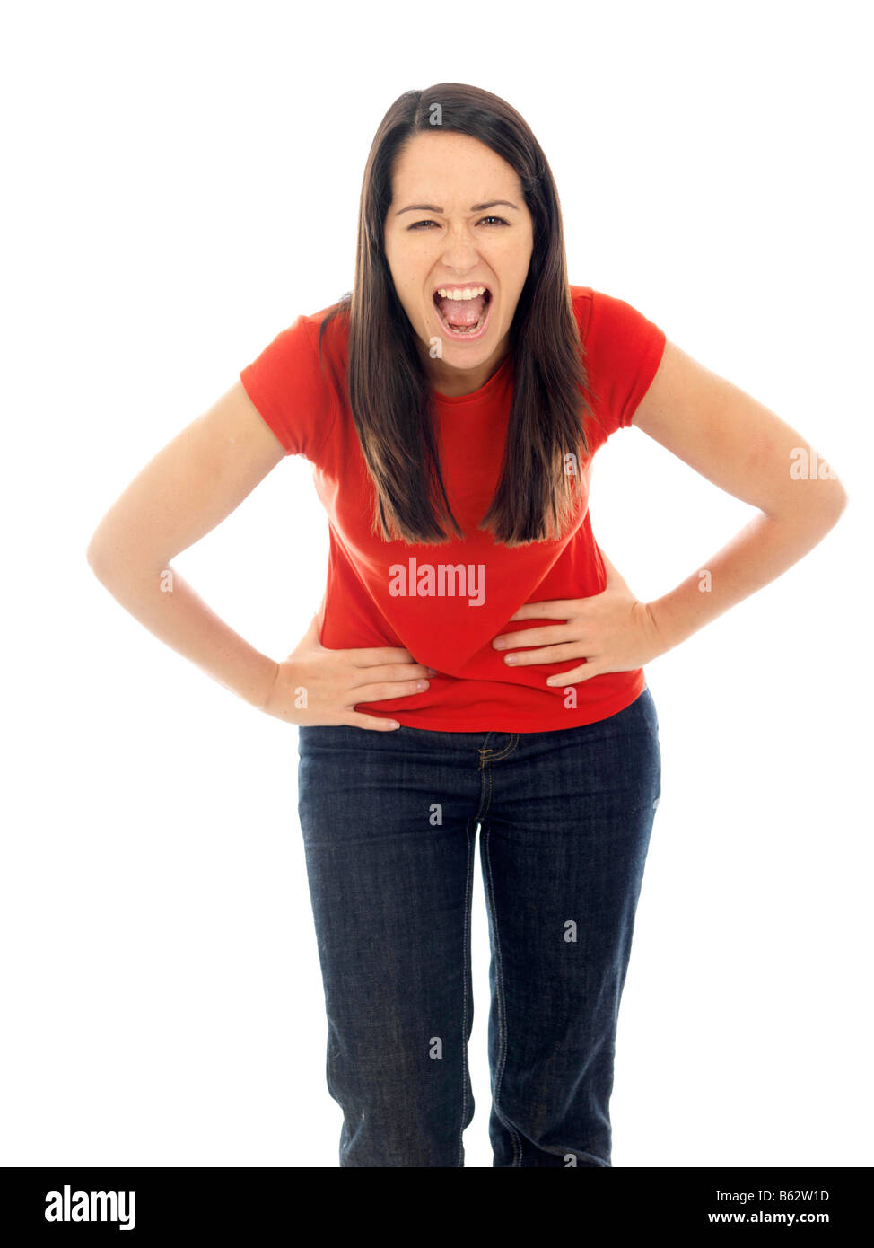 Stressed Angry Woman Shouting Model Released Stock Photo - Alamy