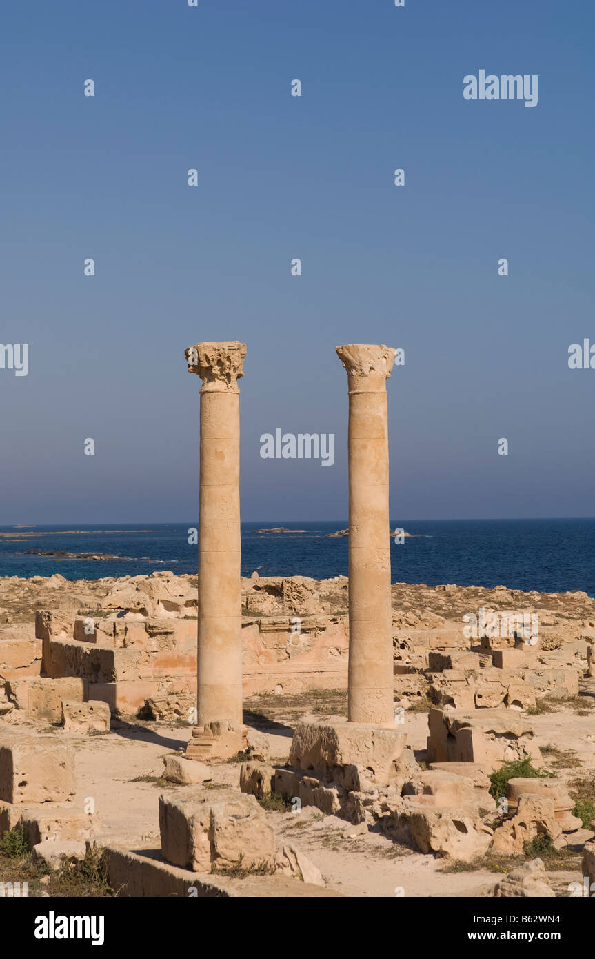 Sabratha Roman site Tripolitania Libya Stock Photo - Alamy