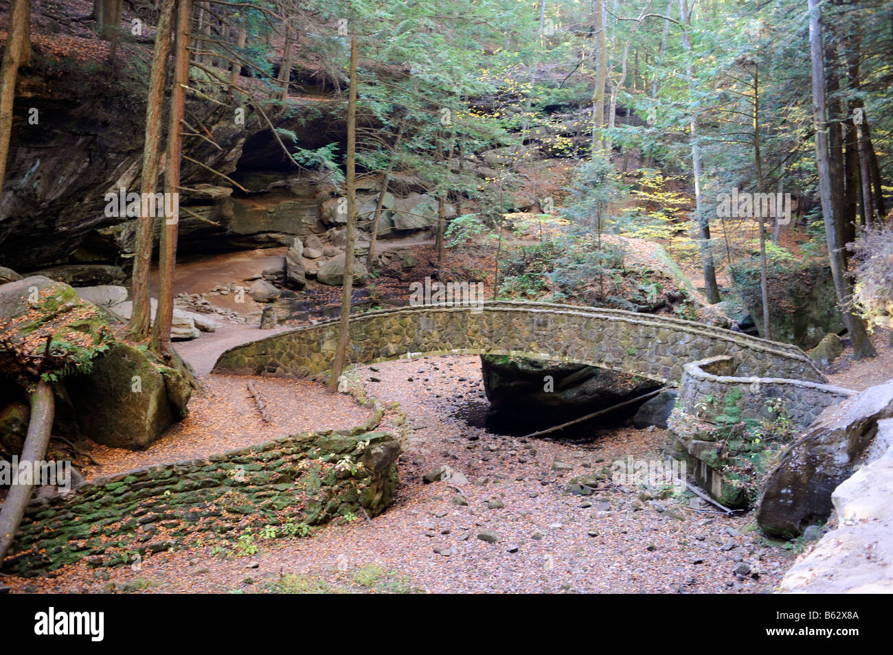 Old Man s Cave Area at Hocking Hills State Park Logan Ohio U S Stock ...