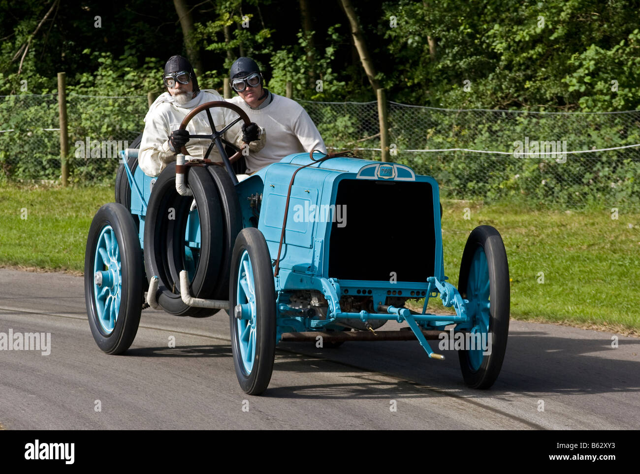 1908 Mors Grand Prix with driver Eddie Berrisford at the Goodwood ...