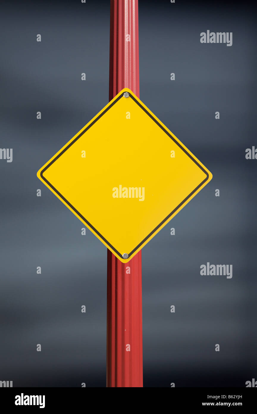 blank warning sign Stock Photo - Alamy