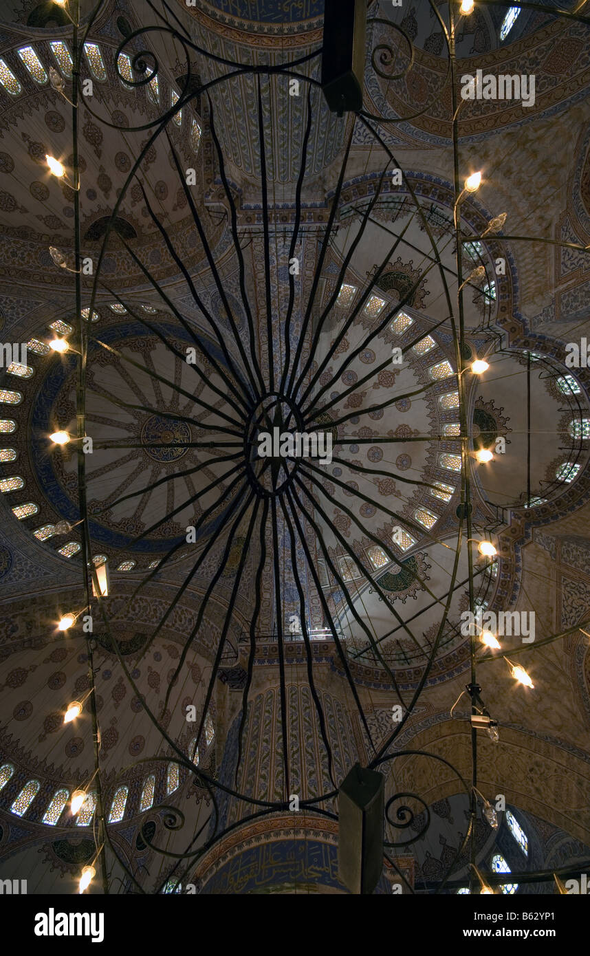 Blue Mosque ceiling Istanbul Stock Photo - Alamy