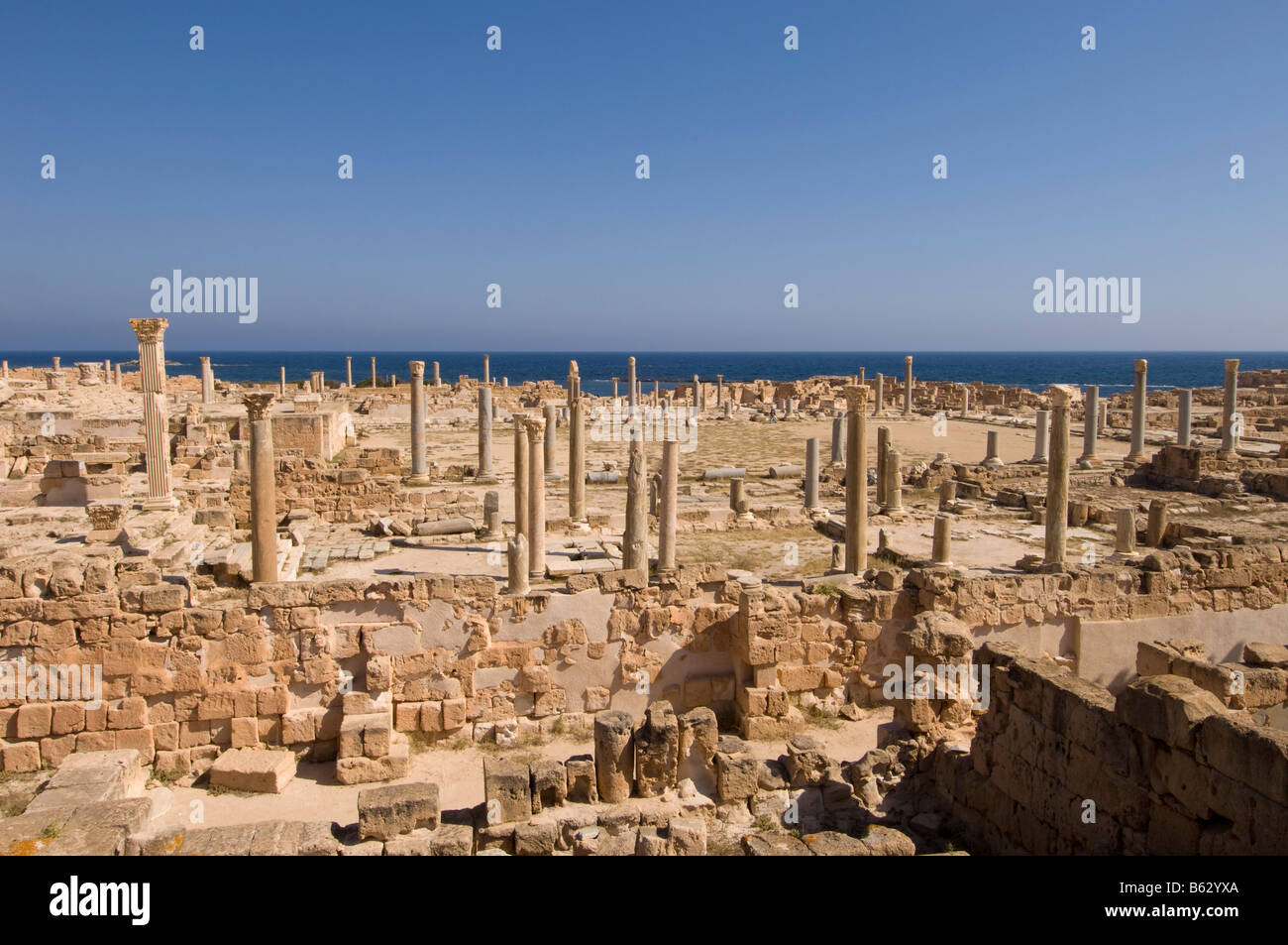 Sabratha Roman site Tripolitania Libya Stock Photo - Alamy