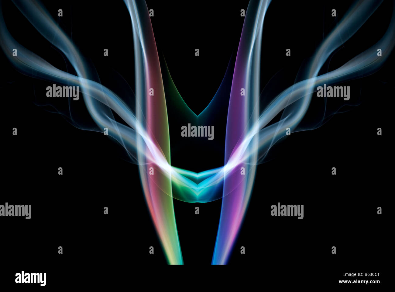 Close-up of multi-colored smoke Stock Photo - Alamy