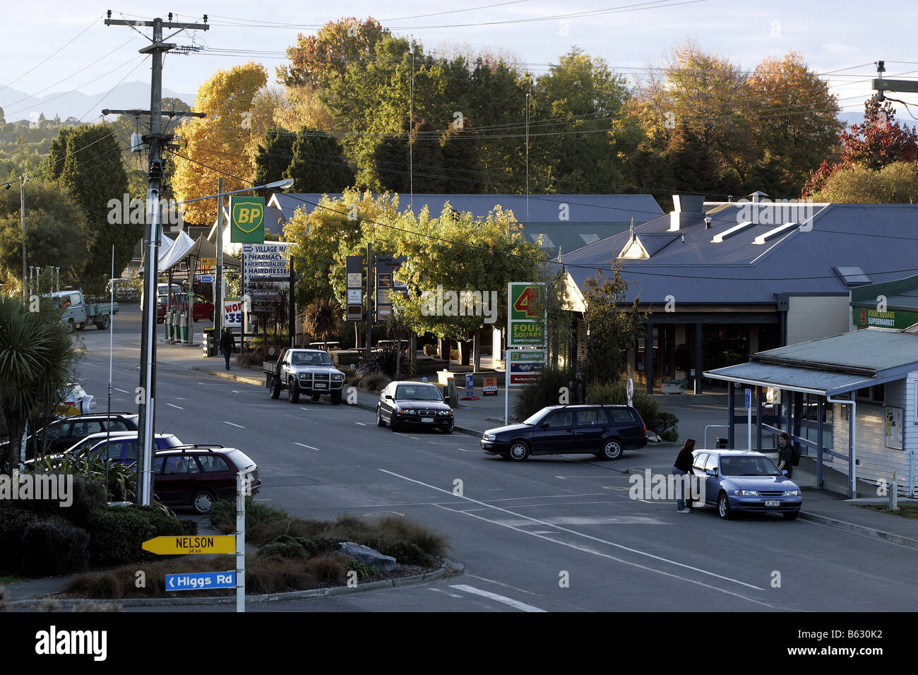 view of the centre of Mapua Nelson New Zealand Stock Photo - Alamy
