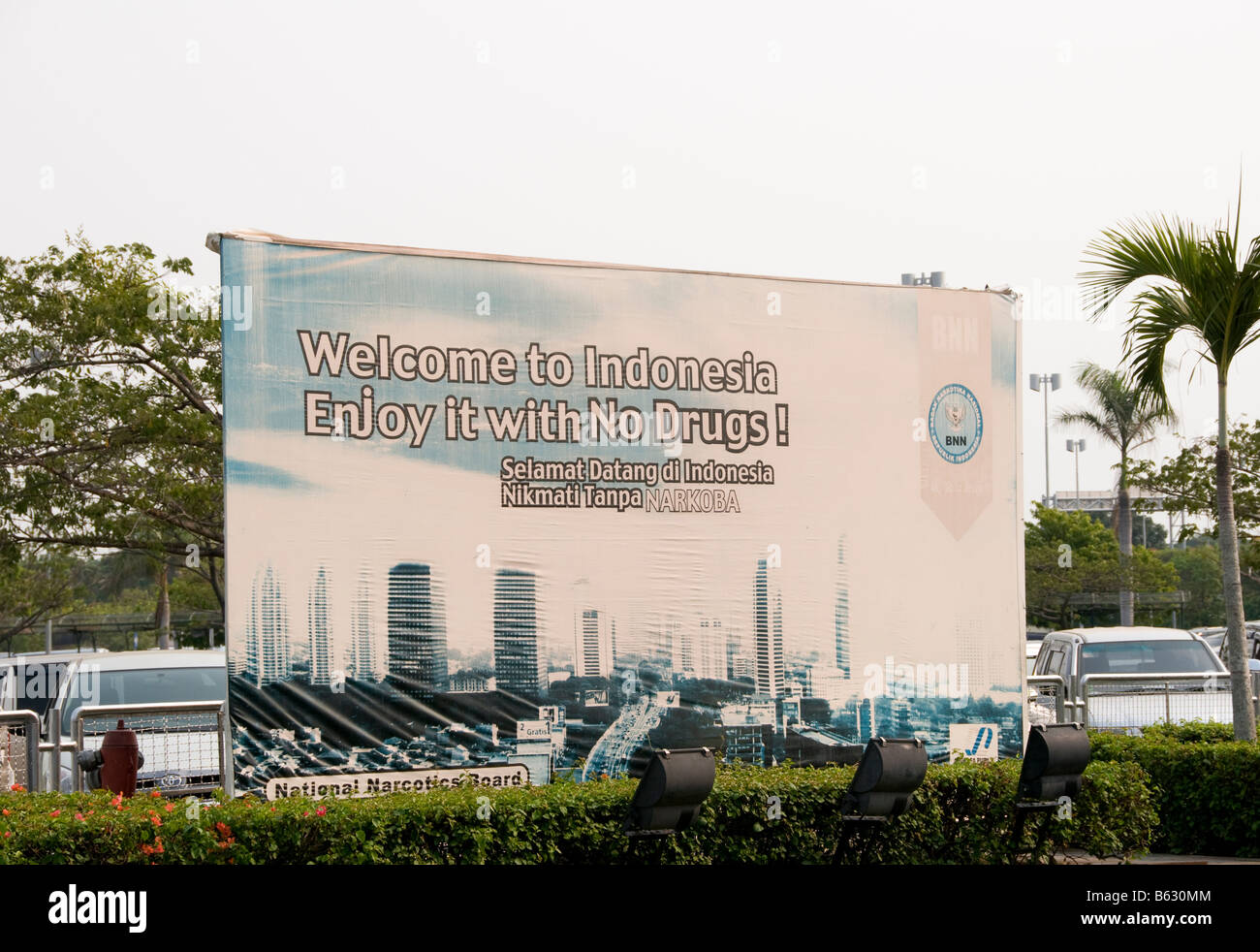 Indonesia airport sign hi-res stock photography and images - Alamy