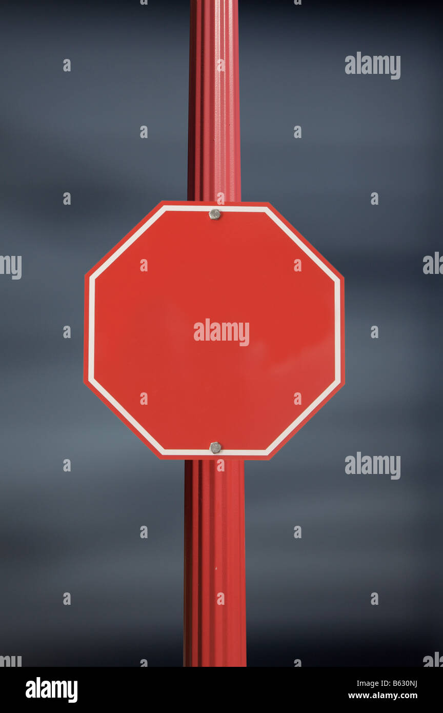 blank stop sign Stock Photo - Alamy