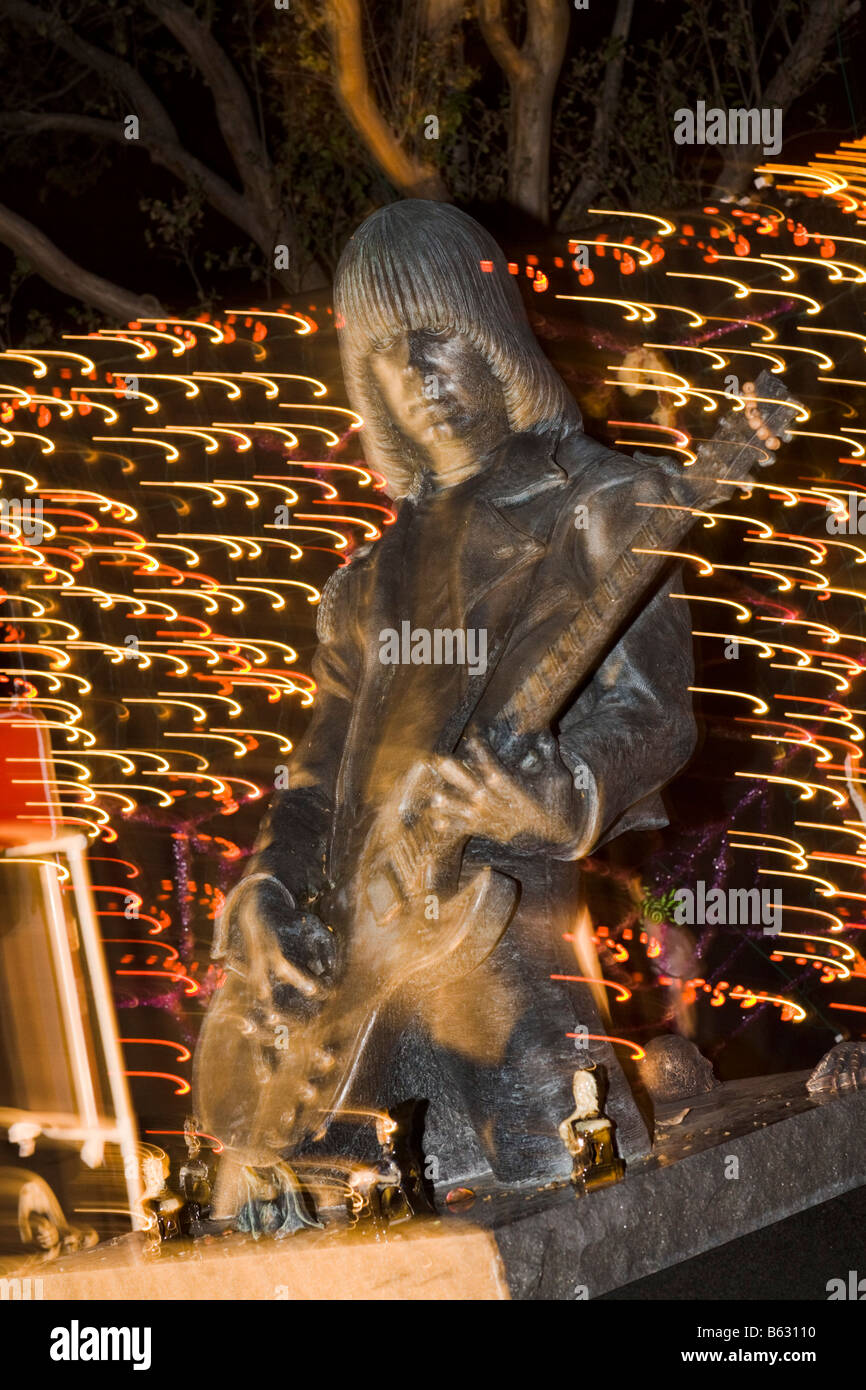 Johnny Ramone memorial Day of the Dead Festival Hollywood Stock Photo ...
