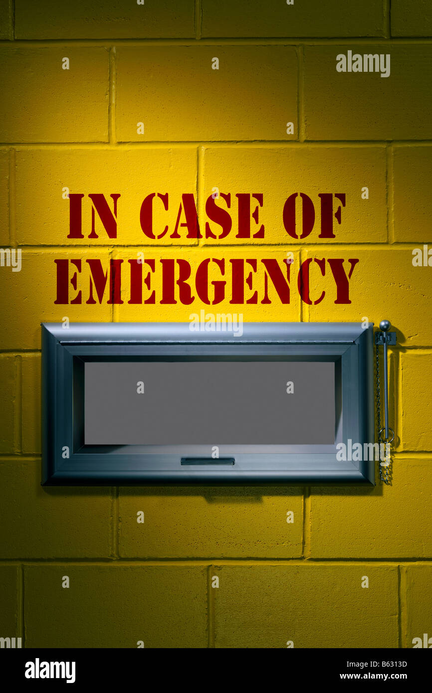 Close-up of an emergency sign Stock Photo - Alamy