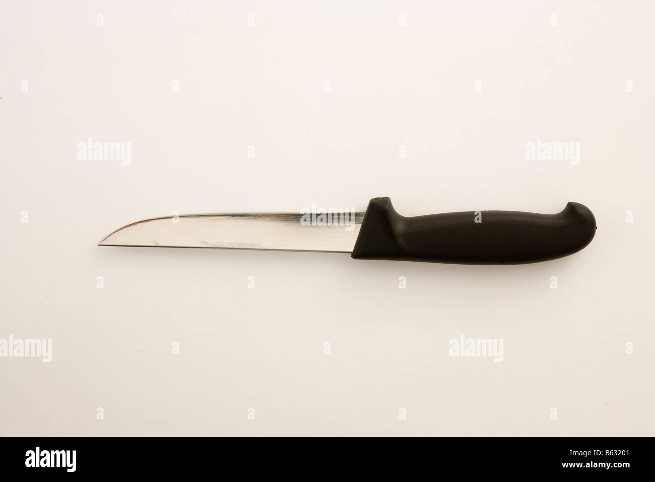 butchers knife on white background Stock Photo - Alamy