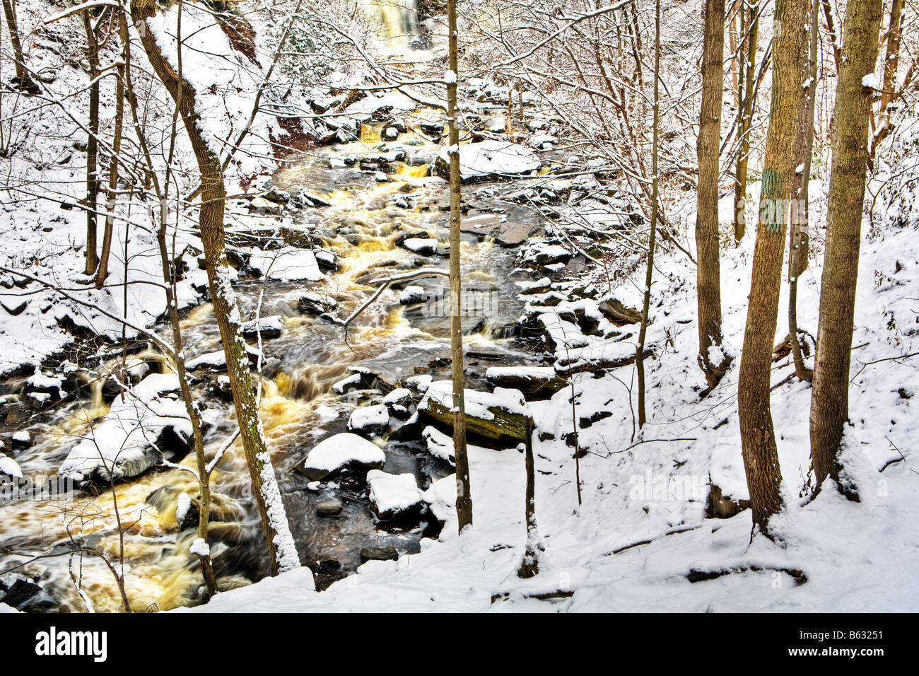 Grand Falls and Grindstone Creek in Winter Bruce Trail Niagara ...