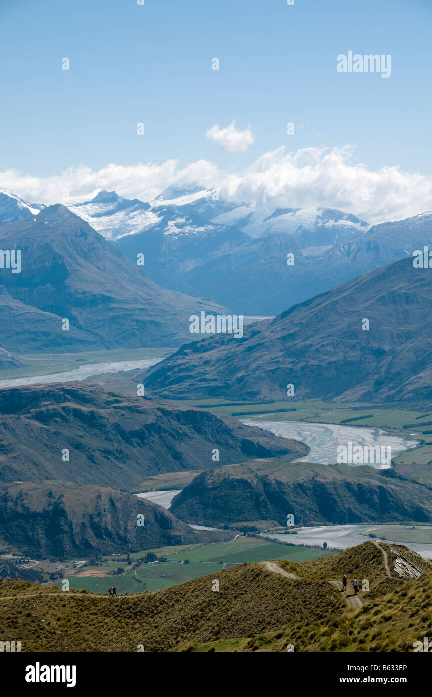 Mount Aspiring and the Matukituki Valley from Roys Peak, South Island ...