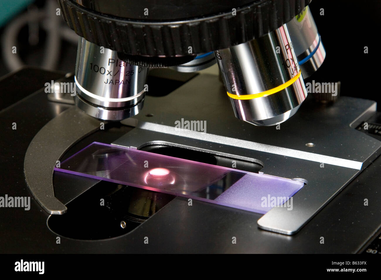 Microscope objective lens slide close hi-res stock photography and ...