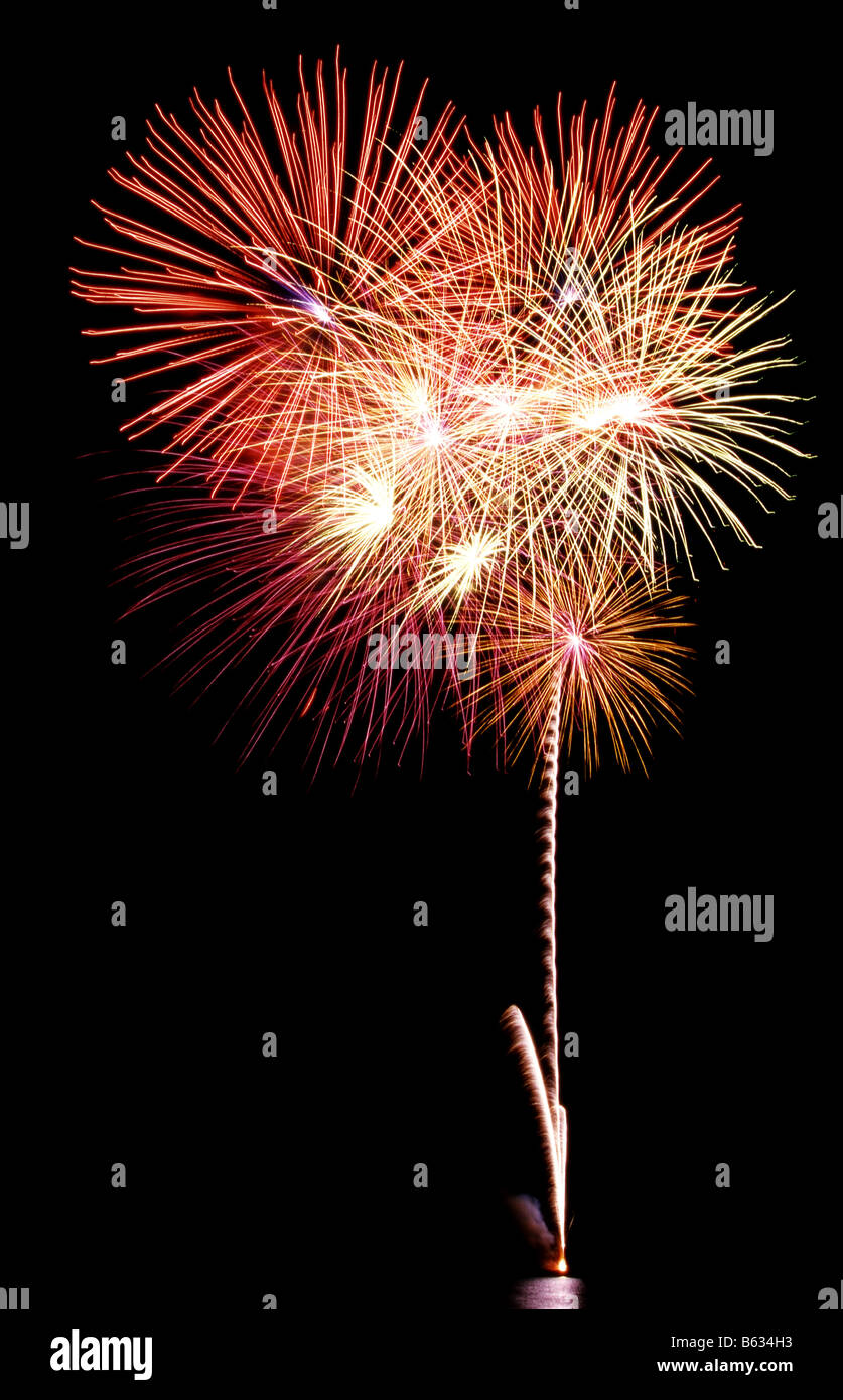 Fireworks display in the sky Stock Photo - Alamy