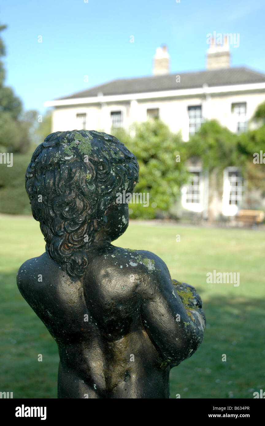 Bronze sculpture in Manor House garden Stock Photo - Alamy