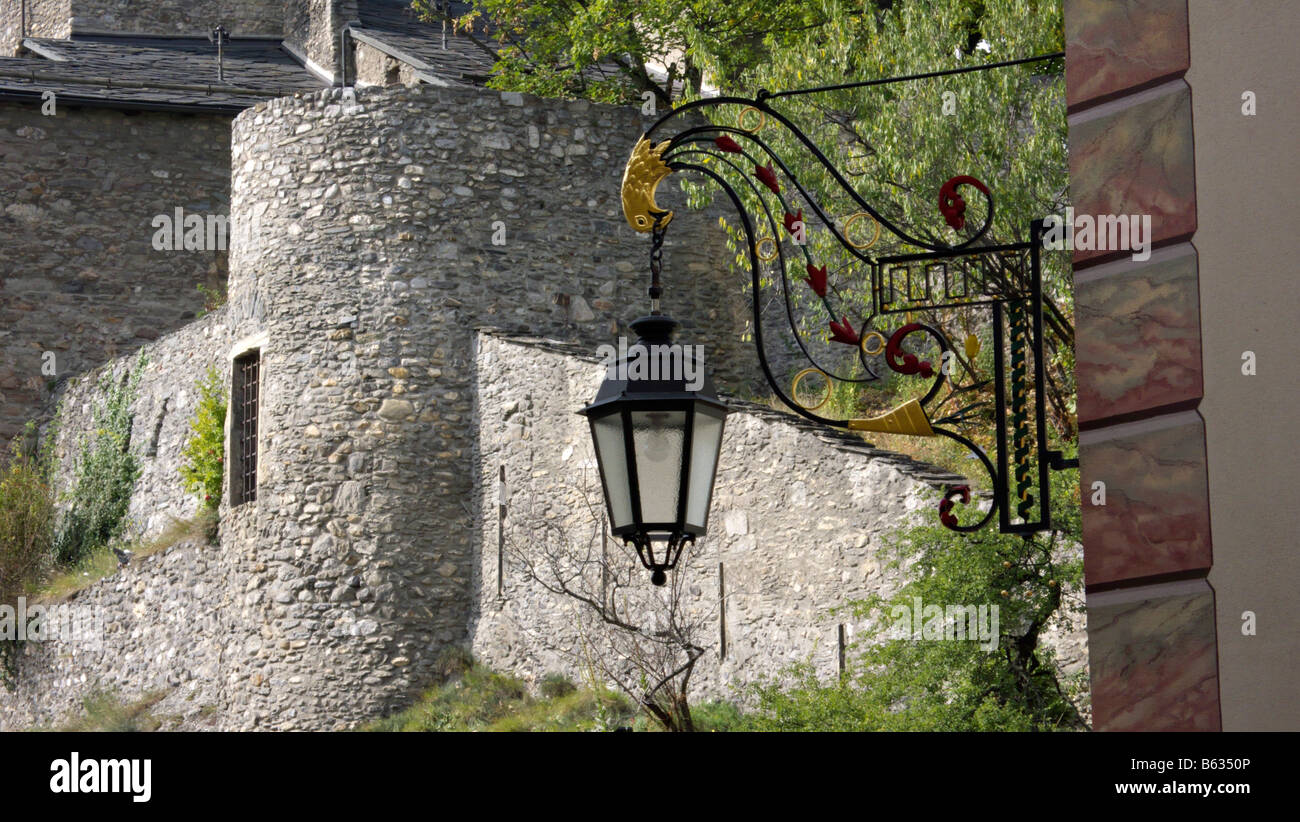 Lantern at the Cantonal Art Museum in Majorie Palace, Sion, Switzerland ...