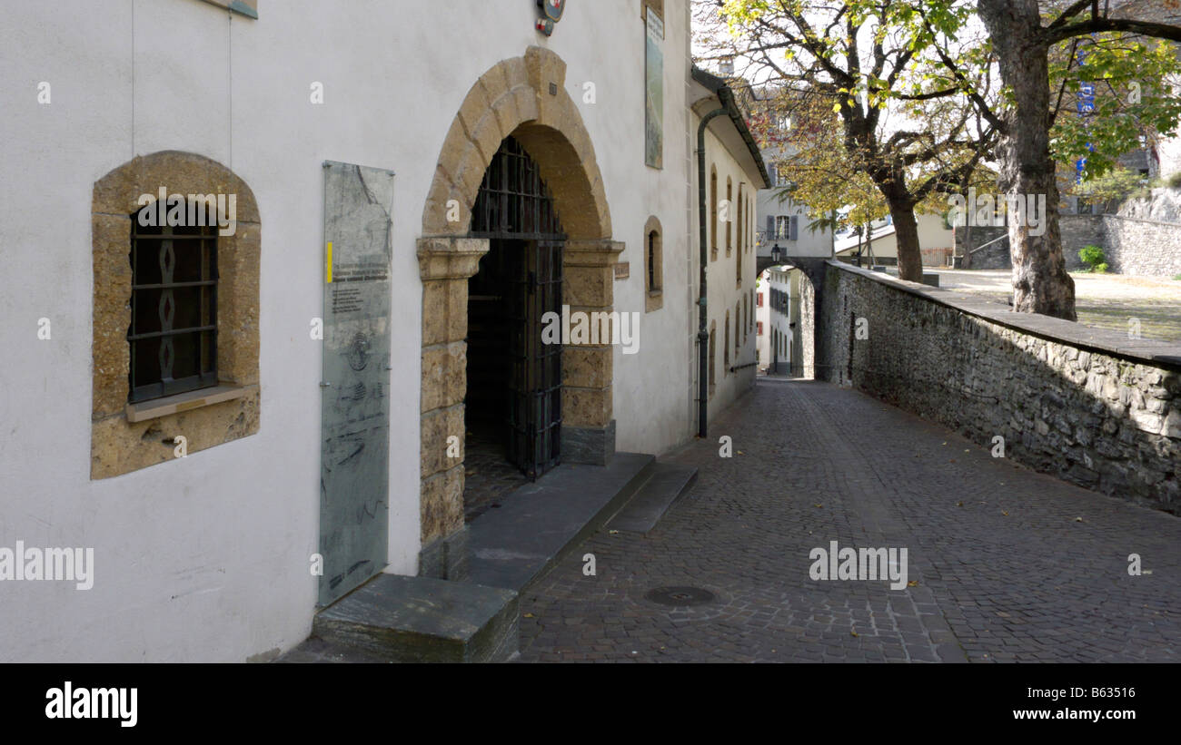 Cantonal Museum of Archeology on Rue des Chateaux, Sion, Switzerland ...