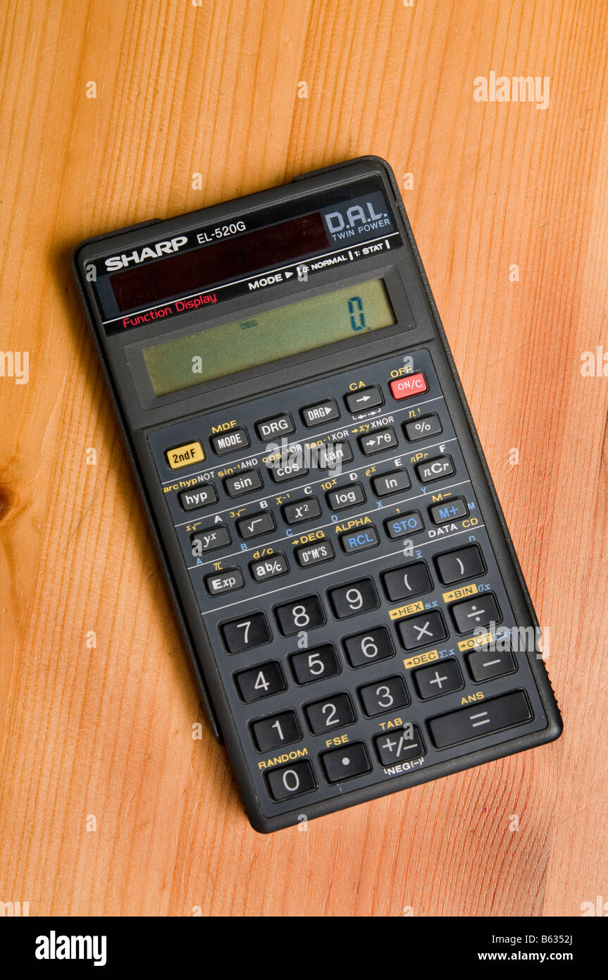 Sharp calculator hi-res stock photography and images - Alamy