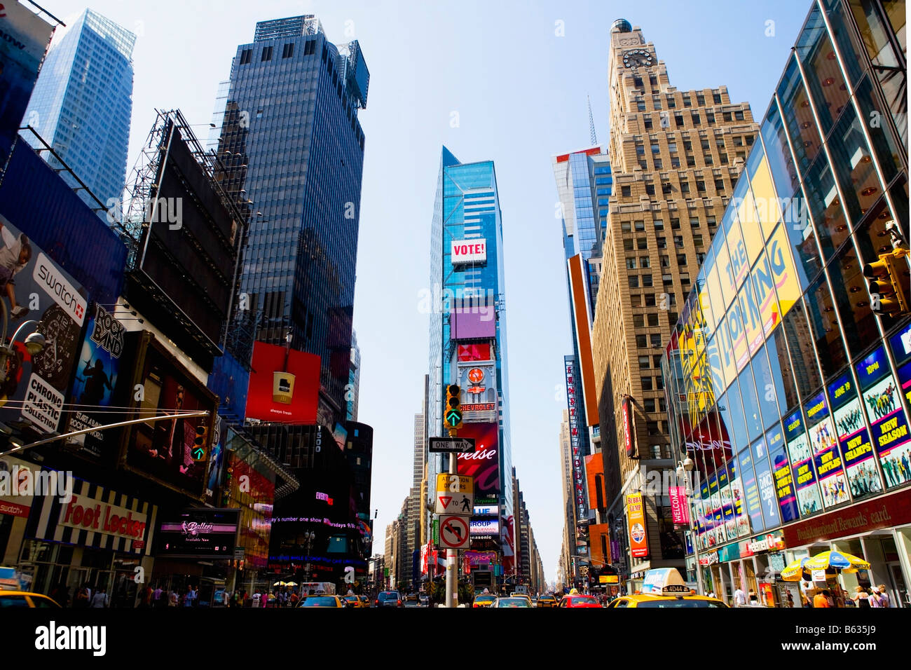 Commercial signs on buildings, Times Square, Manhattan, New York City ...