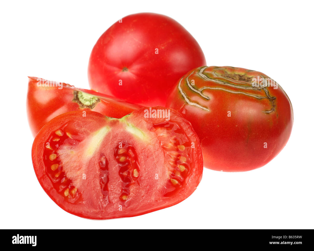 Big red tomato vegetable detail on white Stock Photo - Alamy