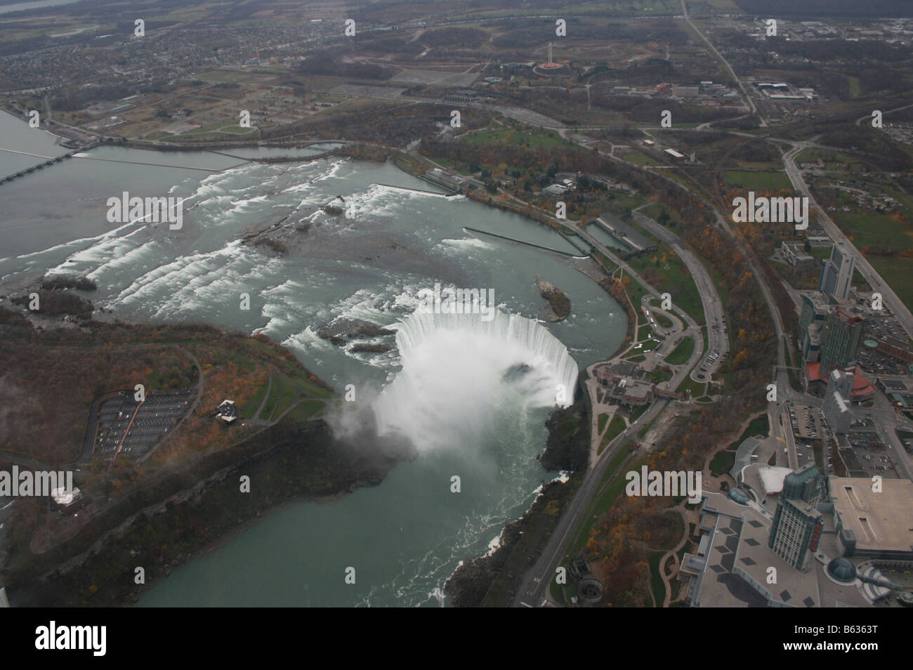 Niagra falls aerial hi-res stock photography and images - Alamy