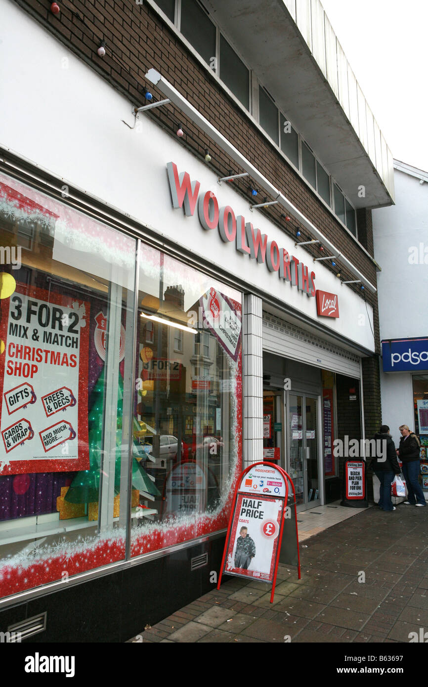 Small Woolworths local store in Swansea with three for two Xmas sale ...