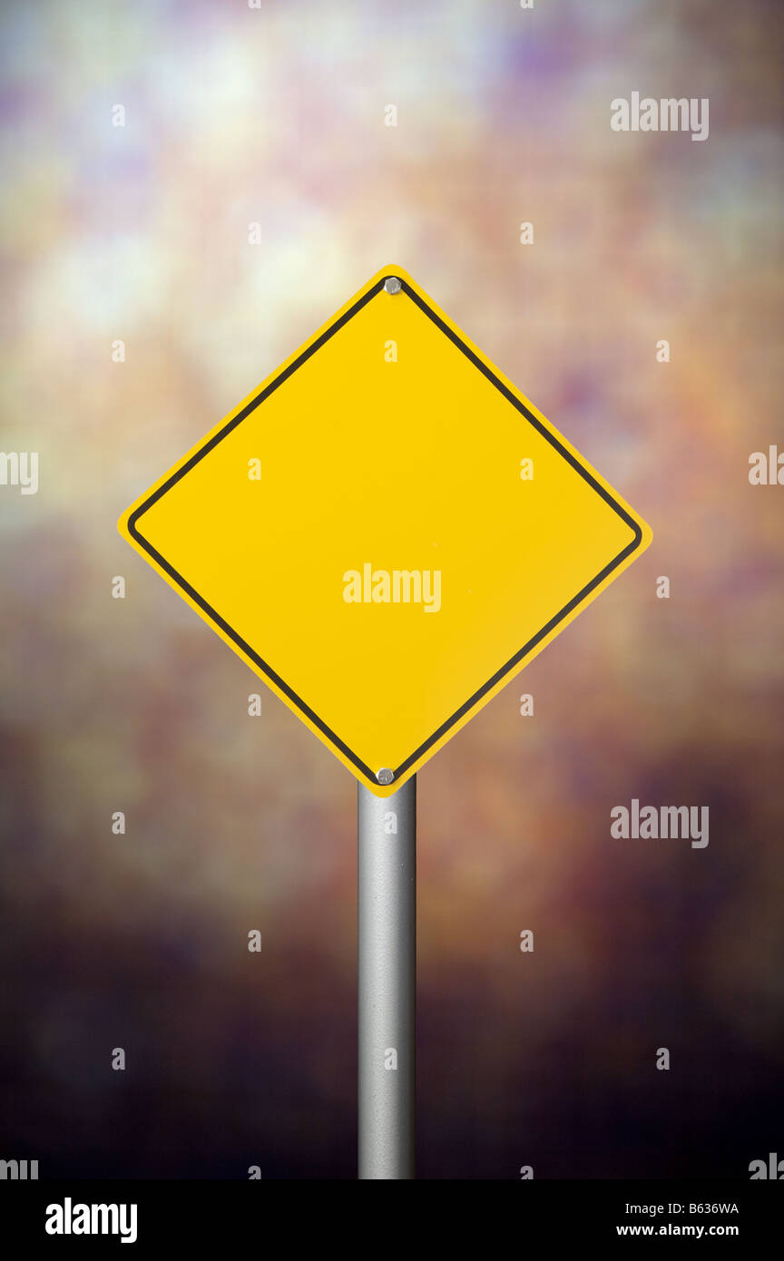blank warning sign Stock Photo - Alamy